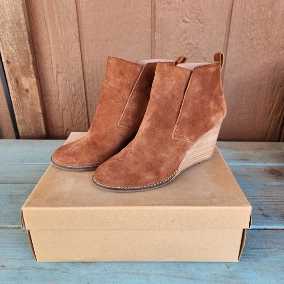 Lucky Brand | Shoes | Lucky Brand Yoniana Booties Boots Sz 9 Brown ...